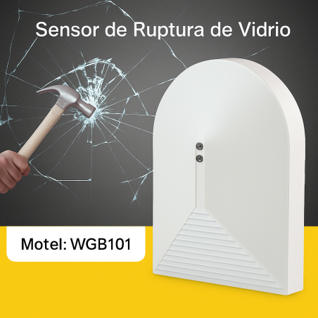 Sensor de Ruptura de Vidrio PST-WGB101 | Alarma para Puertas de Vidrio ...